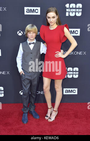 Macsen Lintz and Madison Lintz attend AMC's 'The Walking Dead' Season ...
