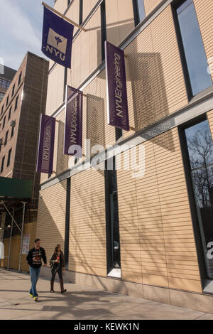 A sign outside NYU Langone Medical Center reads “We see you and we ...