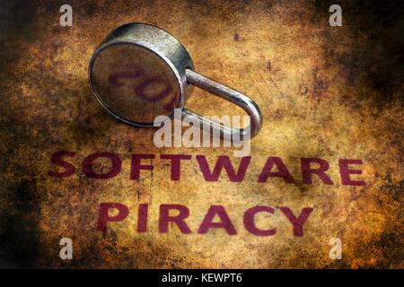 Software piracy grunge concept Stock Photo - Alamy