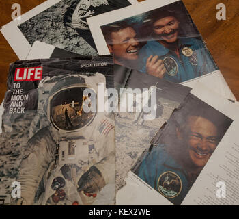 Life Magazine article on America's Moon Landing 1969, Man on the Moon ...