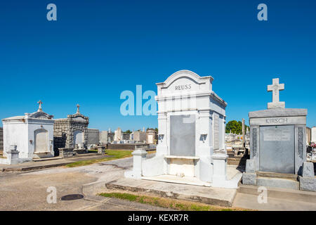 above ground tombs in historic cemetery of new orleans louisiana Stock ...
