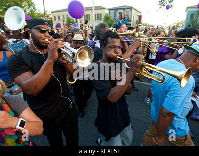 New Orleans Second Line Parade Stock Photo - Alamy
