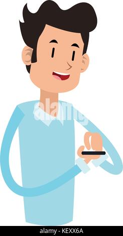 man using cellphone icon image Stock Vector Image & Art - Alamy