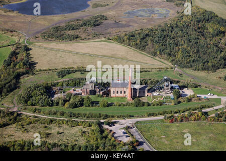 An aerial view of Pleasley Colliery near Mansfield, Nottinghamshire ...