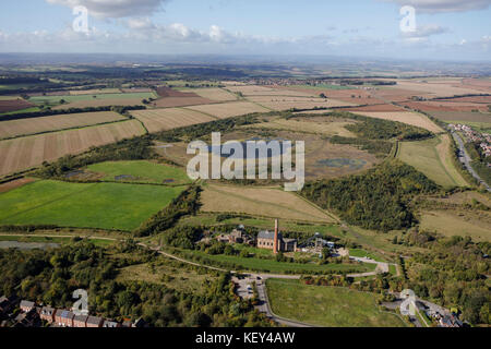 An aerial view of Pleasley Colliery near Mansfield, Nottinghamshire ...