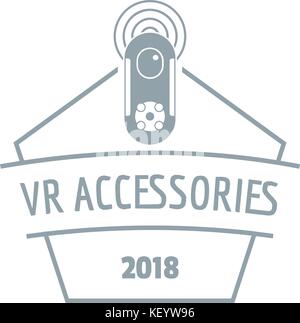 Vr gamer logo, simple gray style Stock Vector Image & Art - Alamy