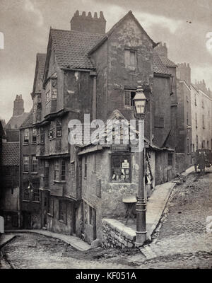 The junction of Steep Street and Trenchard Street, Bristol, 1866 ...