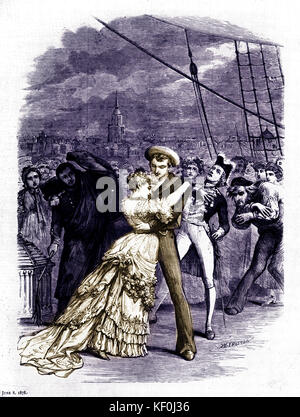 H.M.S. Pinafore - artist's impression of Gilbert & Sullivan 's comic ...