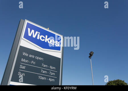 Wickes store signage Stock Photo - Alamy