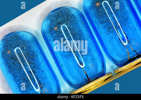 Vintage blue flash bulb with filament visible Stock Photo: 69872851 - Alamy