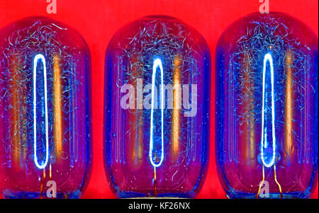 Vintage blue flash bulb with filament visible Stock Photo: 69872851 - Alamy