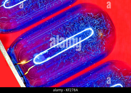 Vintage blue flash bulb with filament visible Stock Photo: 69872851 - Alamy