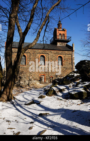 Sleza, mountain, church, dolnoslaskie,Polska, europe, landscape, travel ...