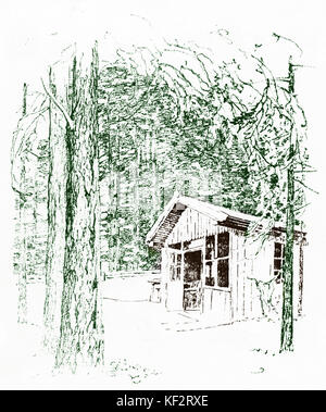 Mahler. Composing hut at Toblach Gustav Mahler 1860-1911. Austrian ...