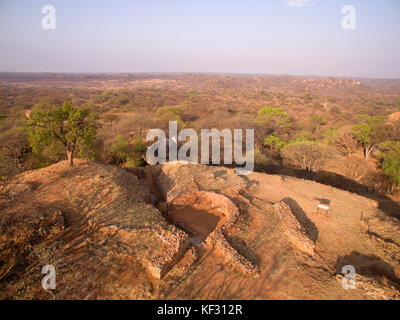 An aerial view of Zimbabwe's Khami Ruins Stock Photo - Alamy