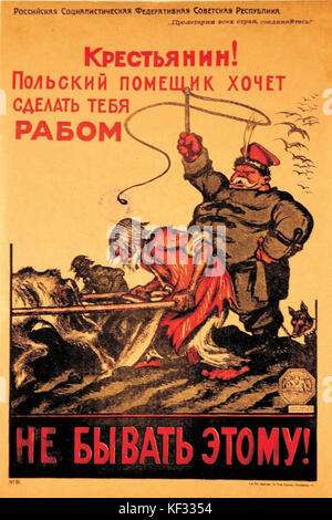 Polish soviet propaganda poster 18Y Stock Photo - Alamy
