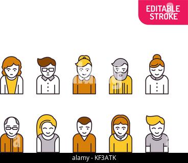 Vector set of isolated male busts of mannequins on white background. 3D ...