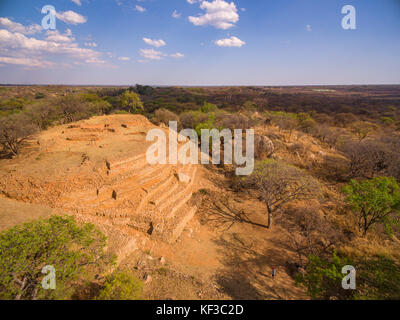 An aerial view of Zimbabwe's Khami Ruins Stock Photo - Alamy