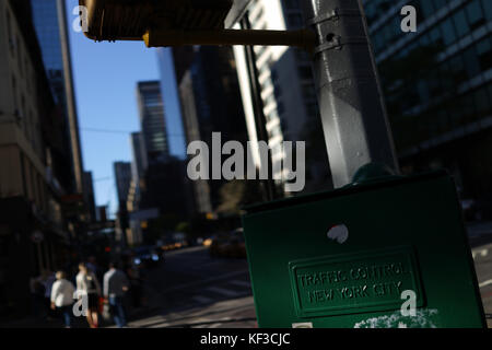 Traffic control box, New York City, USA Stock Photo - Alamy