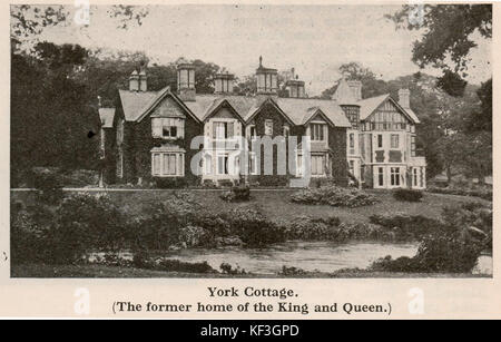 York cottage, Sandringham Royal Estate, Norfolk, England in 1895 Stock ...