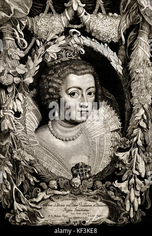 . Portrait of Anne of Austria (1601-1666) English: The family of Louis ...