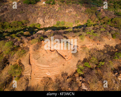 An aerial view of Zimbabwe's Khami Ruins Stock Photo - Alamy