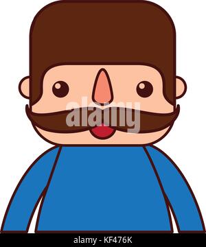 happy mexican man profile cartoon image Stock Vector Image & Art - Alamy