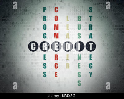 Finance concept: Credit in Crossword Puzzle Stock Photo - Alamy