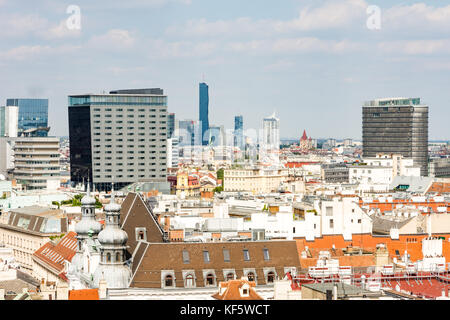 Aerial view over the cityscape of Vienna Stock Photo - Alamy