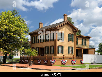 President Lincoln's Springfield Illinois Home Stock Photo - Alamy