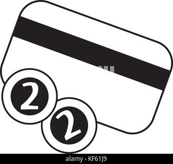 credit card and coins Stock Vector Image & Art - Alamy