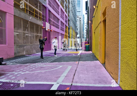Pink Alley, Downtown, Vancouver, British Columbia, Canada, North ...