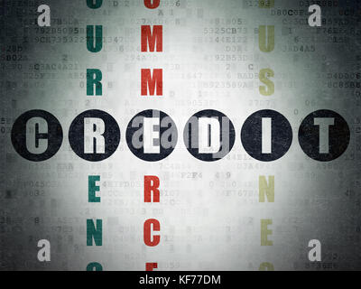 Money concept: Credit in Crossword Puzzle Stock Photo - Alamy