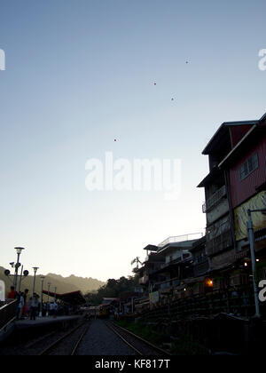 Evening at Shifen Old Street and Shifen Station, Pingxi District ...