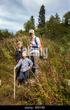 Alaska, Big Lake, Happy Trails Kennel. Martin Buser's home Stock Photo ...