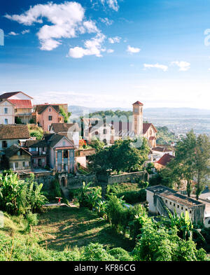 MADAGASCAR, Antananarivo with mountain ranges in background Stock Photo ...