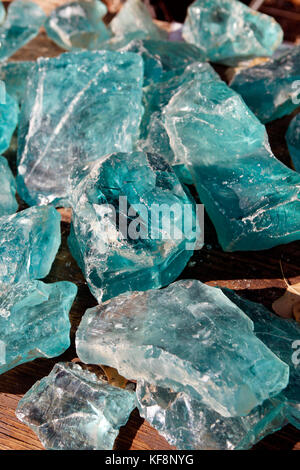 USA, Utah, green glass stones for sale at Zion Rock & Gem in Springdale ...