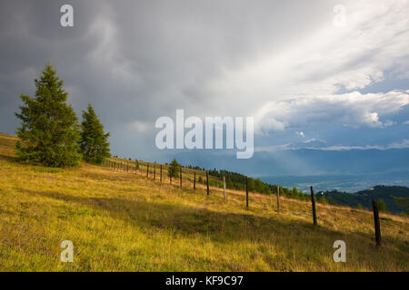 Autumn scenery in Carnic Apls after heavy rain in Austria Stock Photo ...