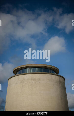 The beach and martello tower at Normans Bay in East Sussex Stock Photo ...