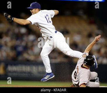 Mike Edwards of the Los Angeles Dodgers during batting practice before ...