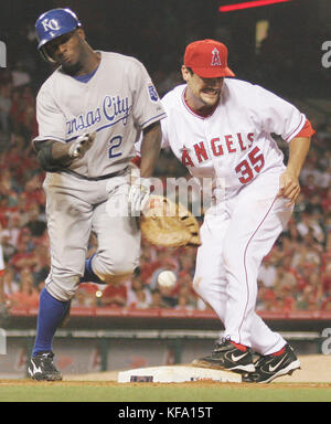 Los Angeles Angels first baseman Albert Pujols (5) in the eighth inning ...