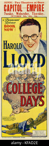 A promotional advertisement for the 1925 silent film *The Freshman ...