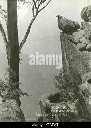 Pulpit Rock, Mt Buffalo National Park Stock Photo - Alamy