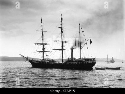 SS Southern Cross ship on the Southern Cross Expedition ca 1899 Stock ...