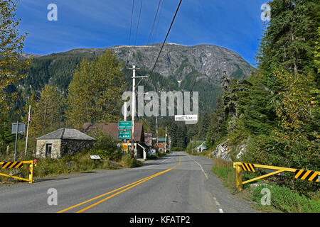 Hyder, Alaska, USA, International Border, Border, Canada Stock Photo ...