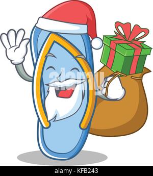 With gift flip flops character cartoon Stock Vector Image & Art - Alamy
