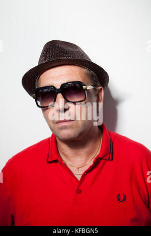 JAMAICA, Port Antonio. Portrait of Jon Baker, owner of the Geejam Hotel ...