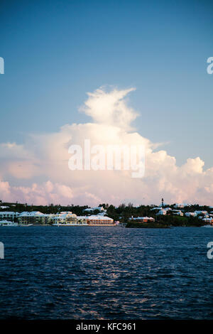 BERMUDA, Hamilton. View of Hamilton Harbour from the 1609 Bar and ...