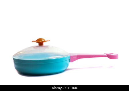Frying Pan Toy purple color Stock Photo - Alamy