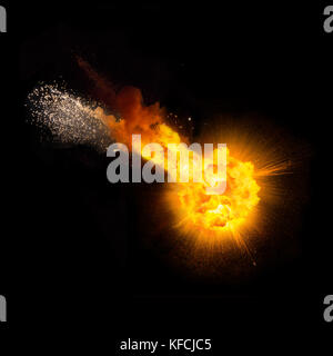 Falling Asteroid - burning up in the earth's atmosphere ( fireball ...